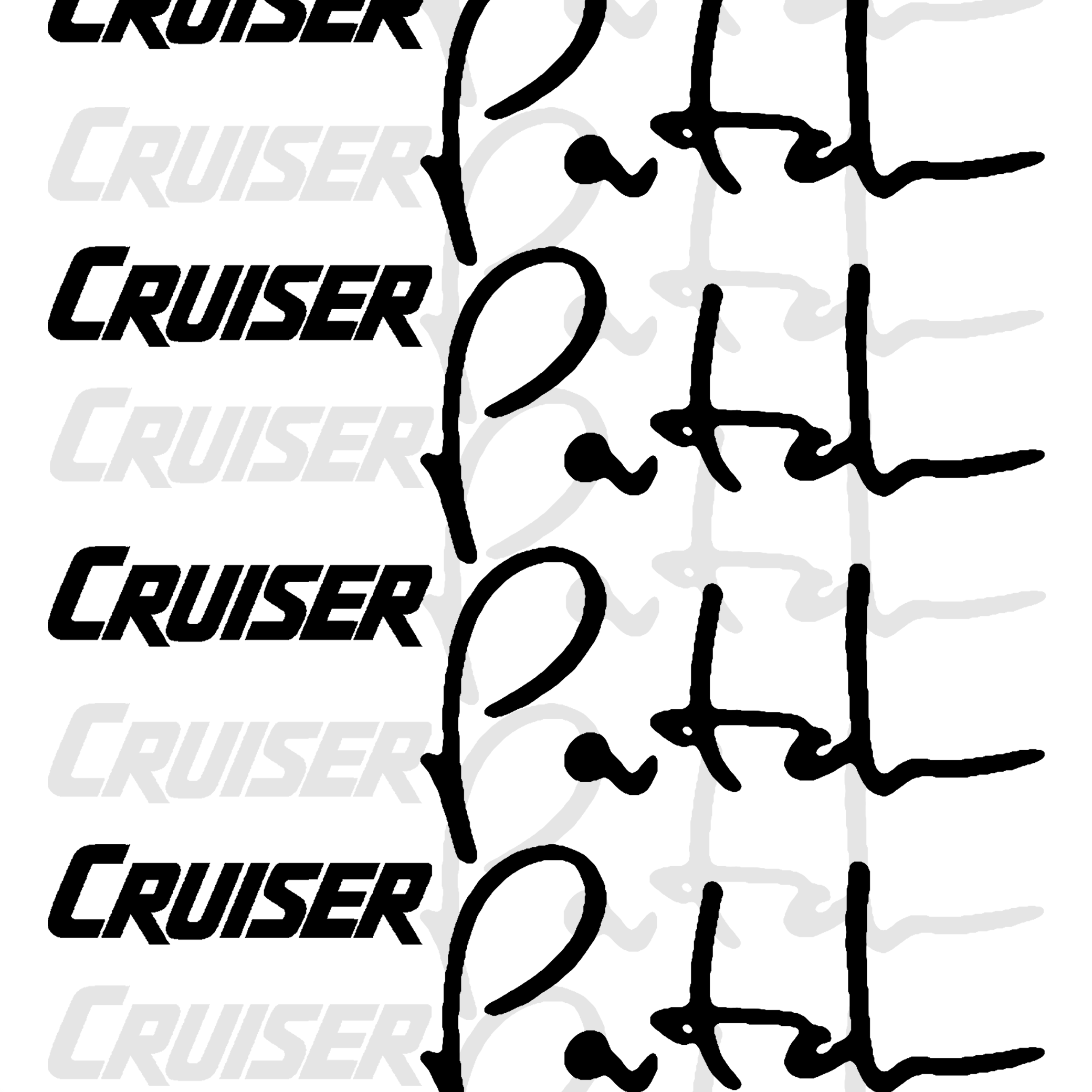 Cruiser Patch sticker